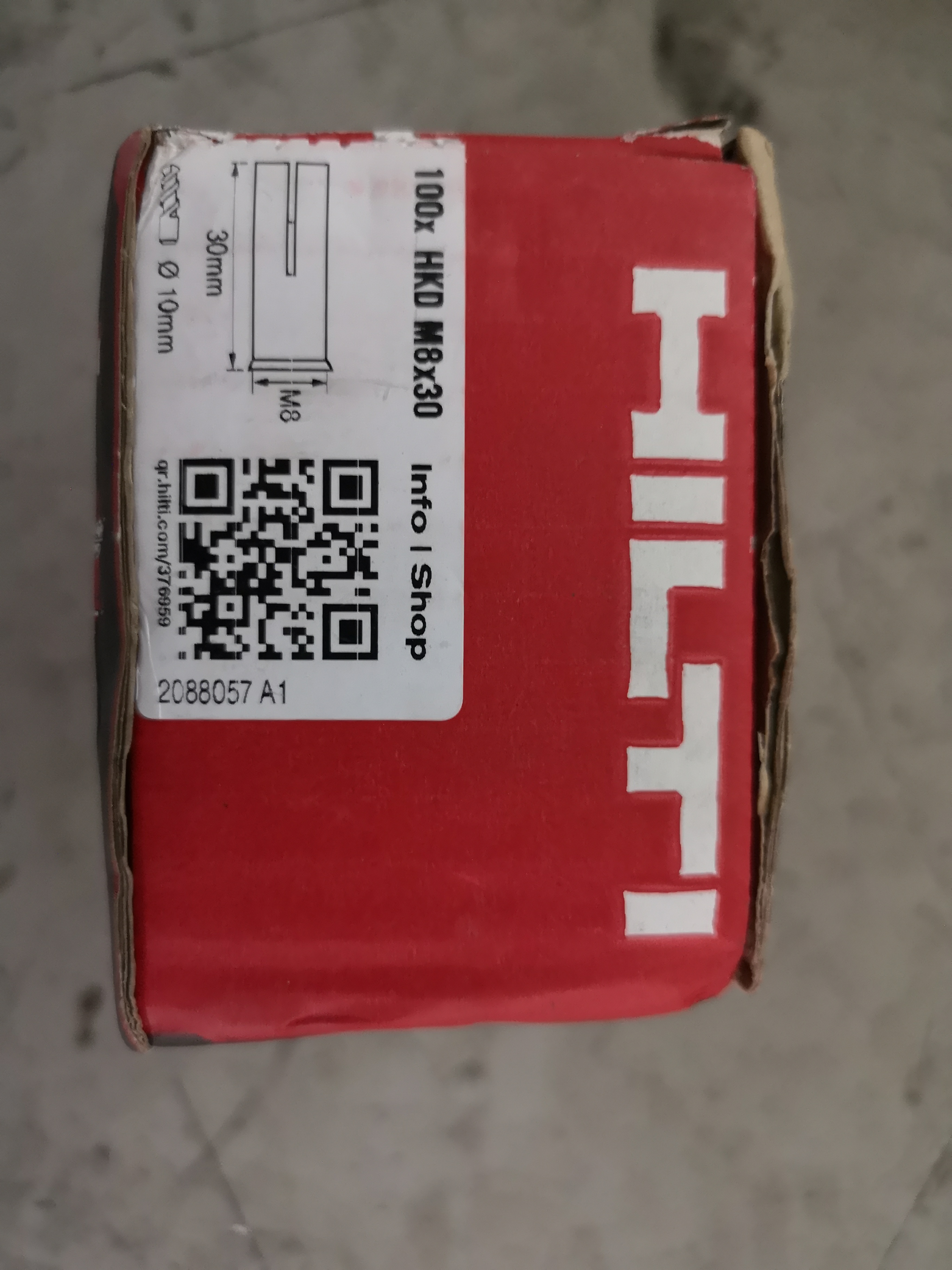 Hilti Wall Plug m8x30
