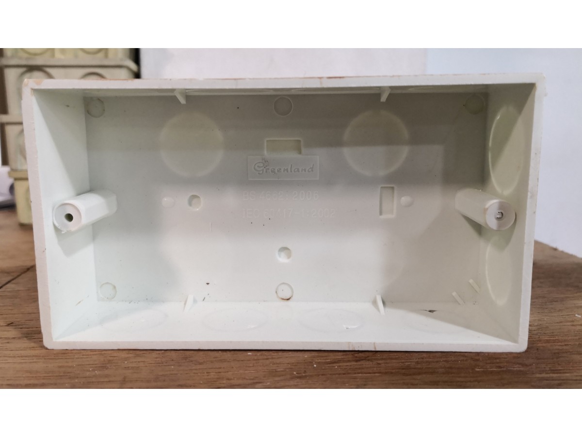 Greenland 2Gang KO Box- white