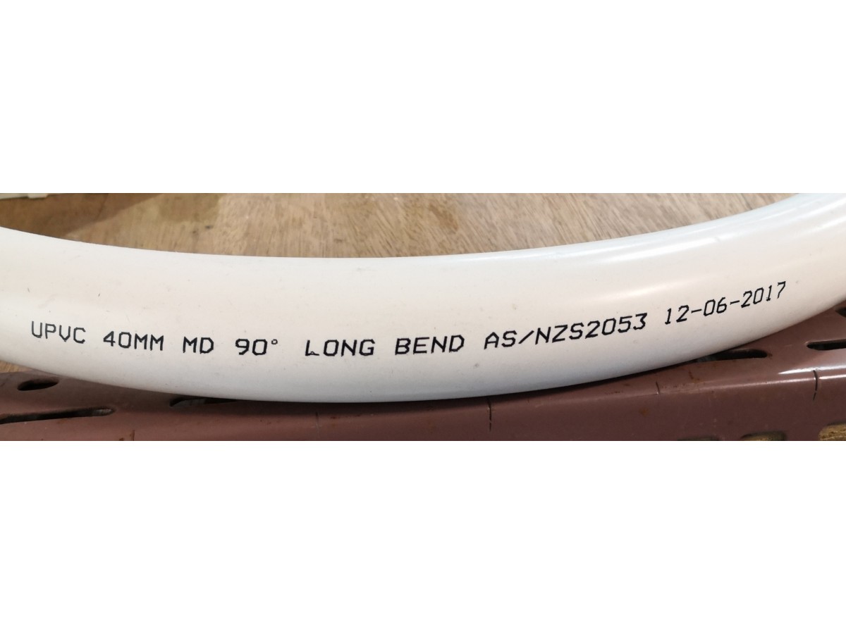40mm PVC Long Beng- White