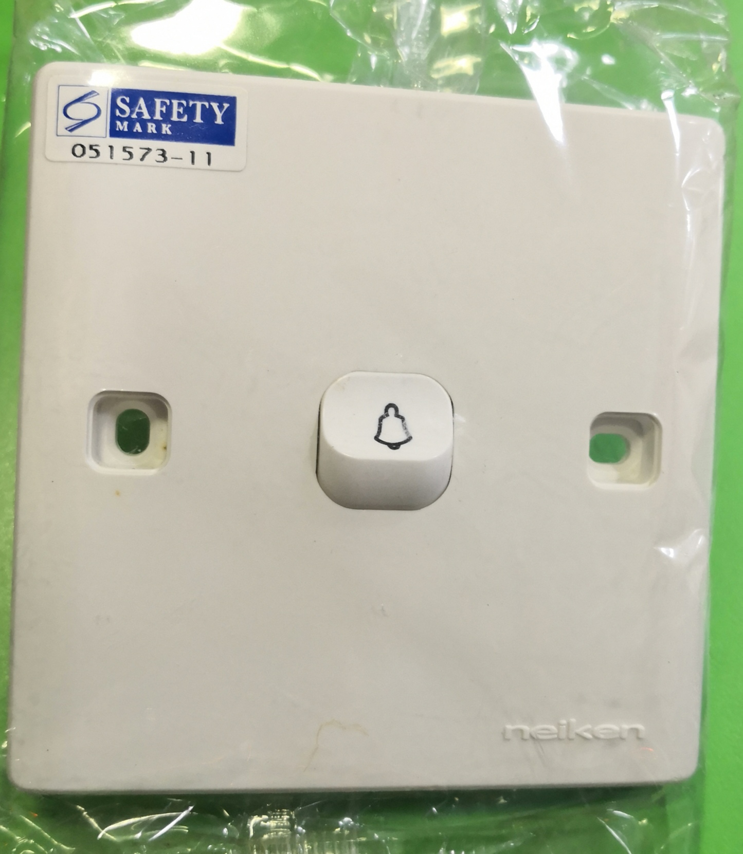 Neiken 1G1W Bell Push Plate (N21100)